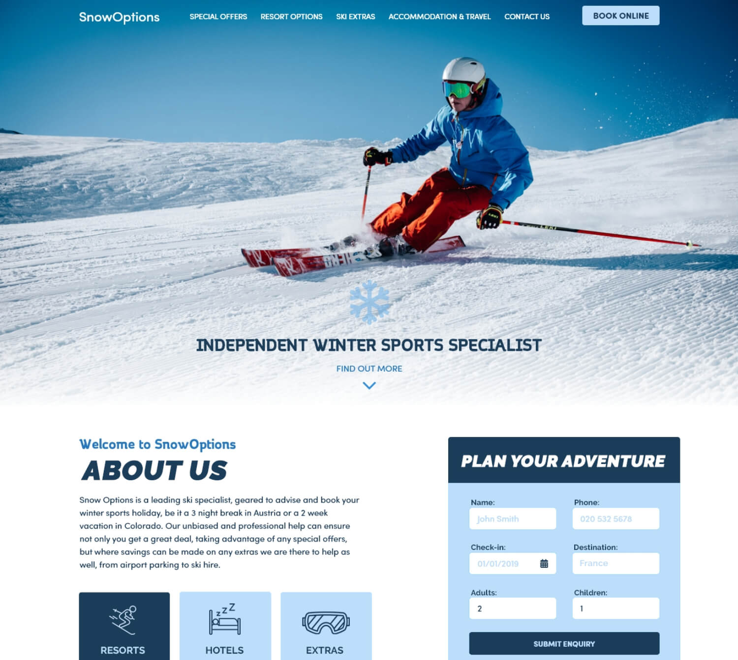 Our Work: Web Design For Ski Holiday Firm — Dion Digital